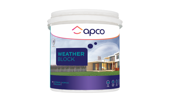 Apco Weatherblock Ext Acry SG White 10 Liters – Kasabias Pte Limited